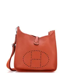 Hermès Evelyne Bag Gen Iii Clemence Pm - Brique
