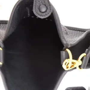 Hermès Evelyne Tpm Clemence Leather Bag - Black