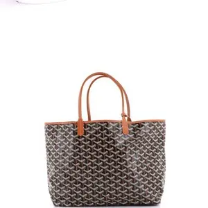 Goyard Saint Louis Pm Tote Coated Canvas - Brown