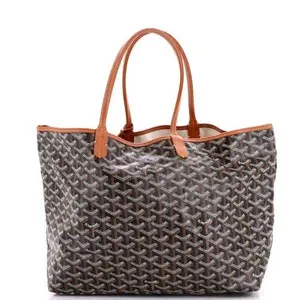 Goyard Saint Louis Tote Coated Canvas Pm - Brown