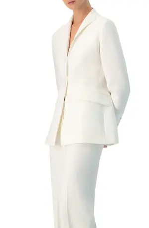 IVONNE Solid Single-button Blazer