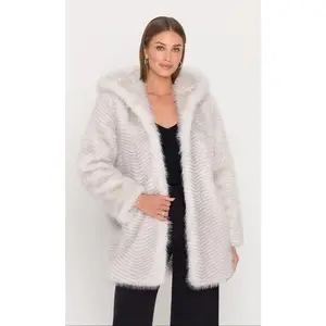 Women's Textured Faux Fur Coats