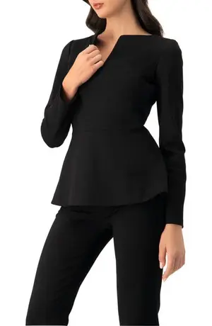 IVONNE Straight Fit Blazer With Back Zipper