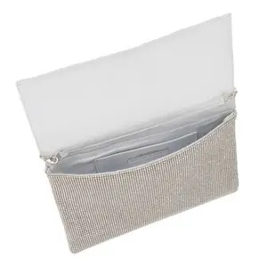 WHITING & DAVIS Gemma Crystal Clutch - Pewter