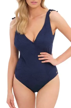 Fantasie Underwire Plunge One-piece Swimsuit - Ink