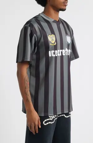 ICECREAM Striped Soccer Jersey