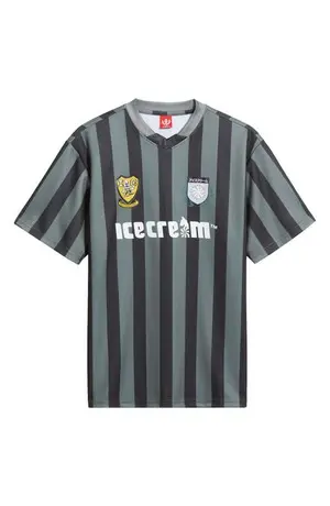 ICECREAM Striped Soccer Jersey