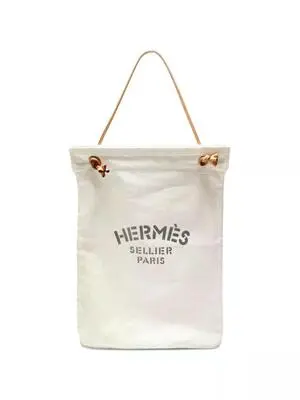 Hermès Aline Canvas Tote Bag - Neutrals
