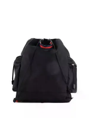 Gucci Animalier Web Drawstring Techno Canvas Large Backpack