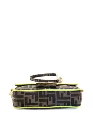 Fendi Baguette Nm Bag Zucca Canvas Mini - Brown