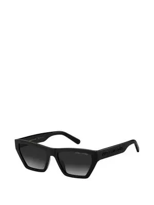 Marc Jacobs Logo Geometric Sunglasses - Black