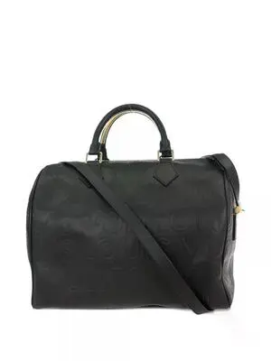 LOUIS VUITTON 2008 Speedy Cube Leather Tote Bag