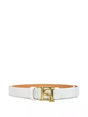 Elisabetta Franchi Logo-buckle Belt - White
