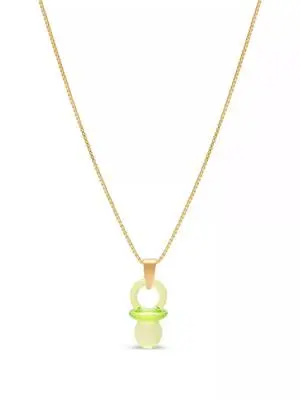 CRYSTAL HAZE Pacifier Pendant Necklace - Gold