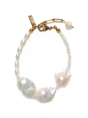 LABELLED JEWELLERY Pearl Bracelet - Gold