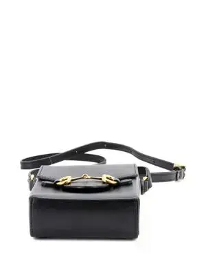Gucci Horsebit 1955 Leather Mini Crossbody Bag - Black