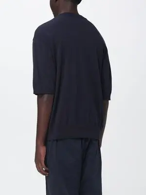 LANEUS Basic Cotton T-shirt - Blue