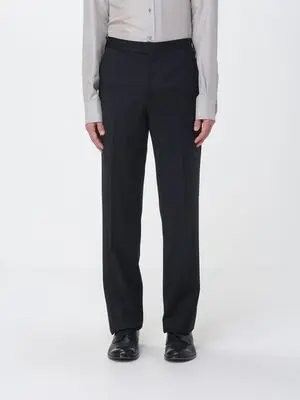 LARDINI Gabardine Tailored Trousers - Black