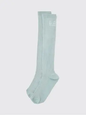 MAISON MARGIELA Ribbed Knee-high Socks - Turquoise