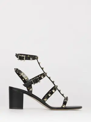 Valentino Garavani Studded Heeled Sandals - Black