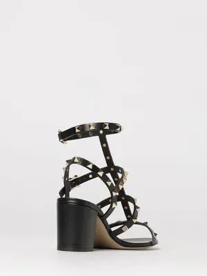 Valentino Garavani Studded Heeled Sandals - Black