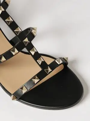 Valentino Garavani Studded Heeled Sandals - Black