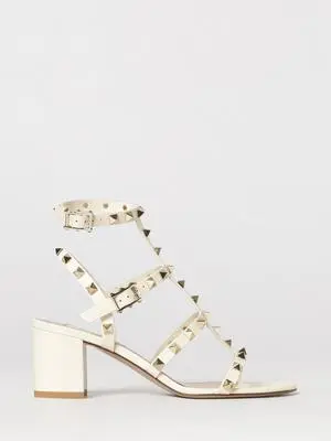 Valentino Garavani Studded Heeled Sandals - Ivory