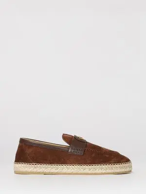Valentino Garavani Vlogo Signature Suede Espadrilles - Cocoa