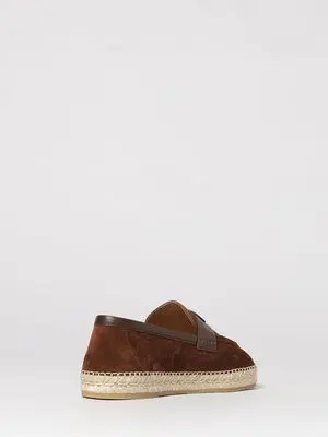 Valentino Garavani Vlogo Signature Suede Espadrilles - Cocoa