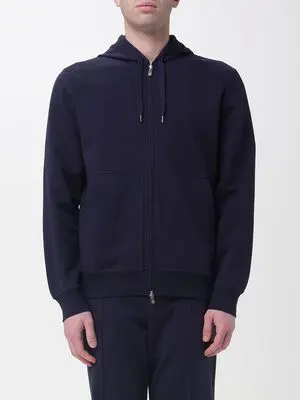 Brunello Cucinelli Full Zip Hoodie - Blue