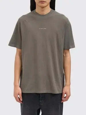 44 LABEL GROUP Cotton T-shirt With Logo - Grey