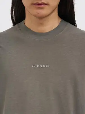 44 LABEL GROUP Cotton T-shirt With Logo - Grey