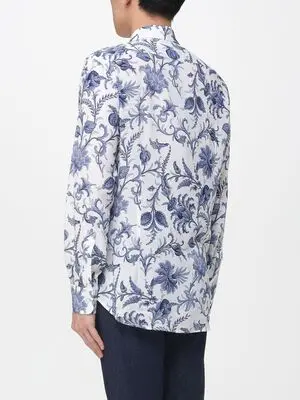 Etro Casual Silk Shirt With Paisley Print - White
