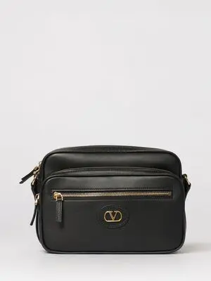 Valentino Garavani Antibes Messenger Bag In Leather - Black