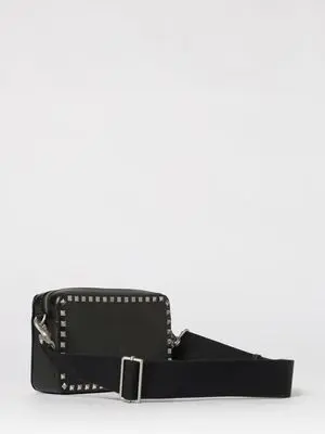 Valentino Garavani Rockstud Leather Camera Bag - Black