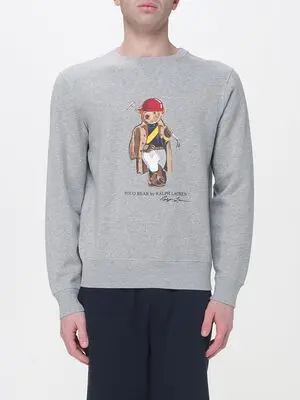 Polo Ralph Lauren Crewneck Sweatshirt With Bear Print - Grey