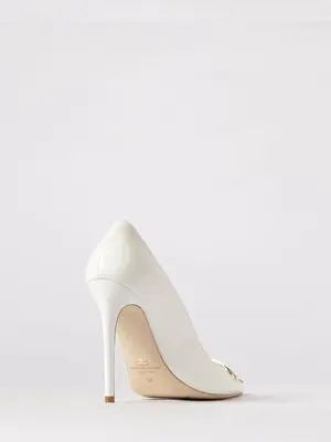 Elisabetta Franchi Nappa Leather Pumps With Stiletto Heel - Ivory