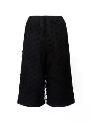PUSHBUTTON Drawstring Textured Shorts