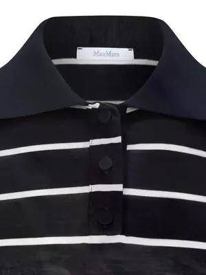 Max Mara Striped Collared T-shirt