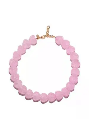 CRYSTAL HAZE Jelly Heart Necklace - Pink