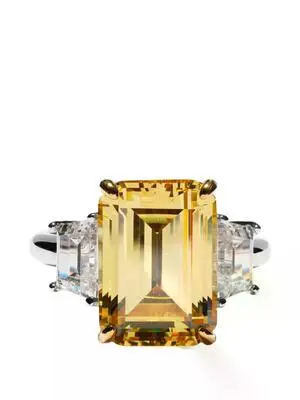 CRYSTAL HAZE The Mother Emerald-cut Ring - Silver