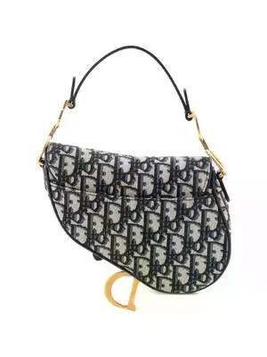 Dior Saddle Handbag Oblique Canvas Mini Shoulder Bag - Blue