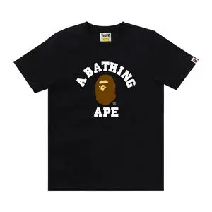 A BATHING APE College Tee - Black