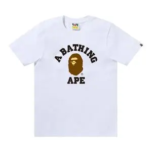 A BATHING APE College Tee - White