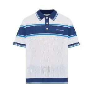 Casablanca Mesh Stripe Polo
