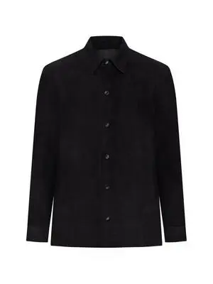 SALVATORE SANTORO Leather Shirt Jacket