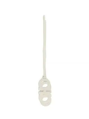 FERRAGAMO Double Gancini Bag Charm - Neutrals
