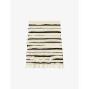 Claudie Pierlot Striped Ribbed Knit Mini Skirt - Multicolored