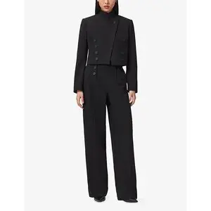 ALLSAINTS Raina Cropped Stretch-woven Blazer