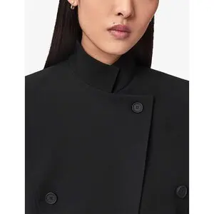 ALLSAINTS Raina Cropped Stretch-woven Blazer